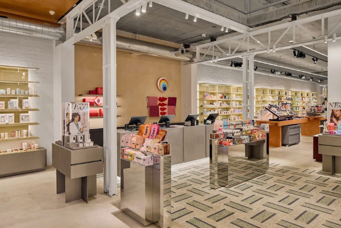 Terrazzo Secoin encaustic tiles at the famous cosmetics store MECCA ...